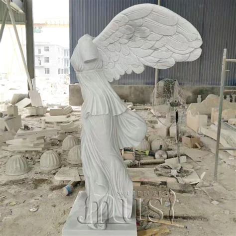Gran Estatua De Ángel Sin Cabeza De Mármol Para Jardín Al Aire Libre