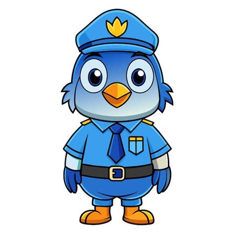 Bird As Police Officer Vectors And Illustrations For Free Download
