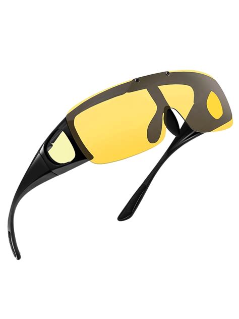 Tinhao Polarized Night Driving Glasses Fit Over Sunglasses Uv400