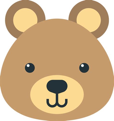 Bear Face Vector