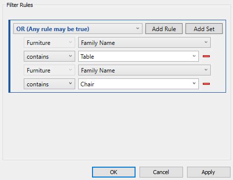 Cannot Add More Than One Parameter To Filter In The View Template To Hide Elements On View In Revit