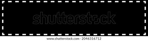Dashed Line Border Frame Vector Element Stock Vector Royalty Free Shutterstock