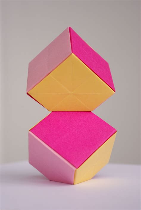 Pin By Svetlana Senchurova On My Art Origami Cube Origami Paper 3d