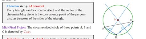 SOLVED Theorem Alternate Every Triangle Can Be Circumscribed And The Center Of The
