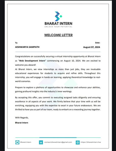 Aishwarya Sampath On Linkedin Webdevelopment Internship Learningjourney