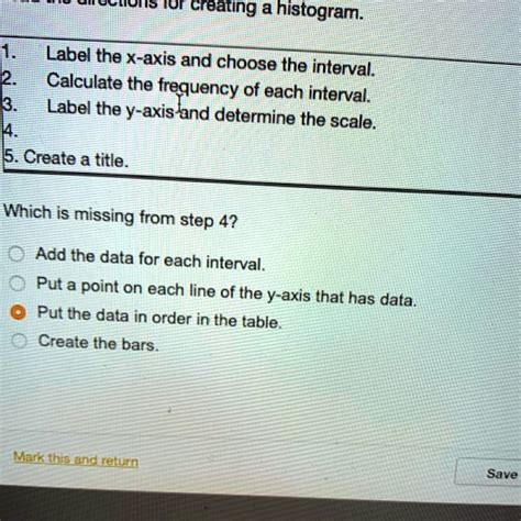 Please Help Me Please Hielultioion Creating A Histogram 1 Label The X