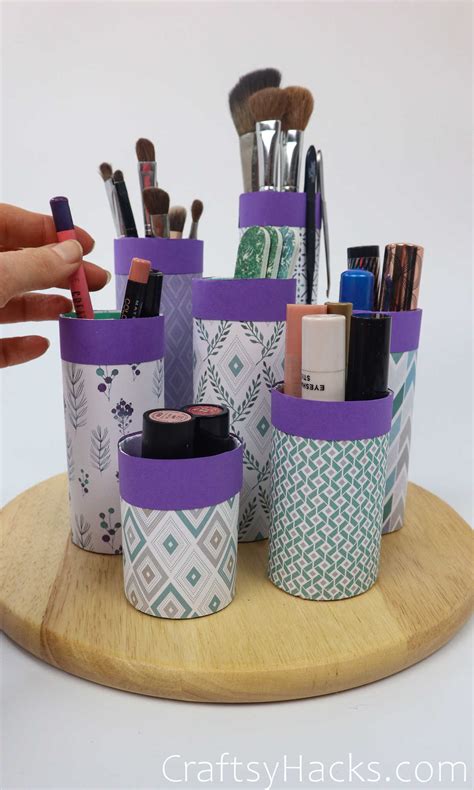 Make Your Own Diy Makeup Organizer Using Easy To Find