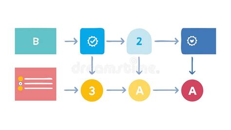 Sequential Process Flow Diagram With Stages Vector Design Generative