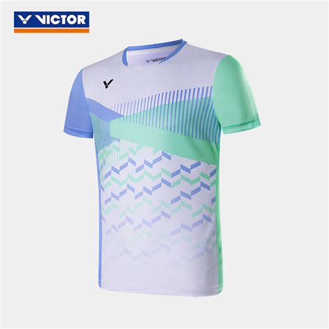 Victor Badminton Jersey 2024 Knitted Sports Short Sleeved T Shirts