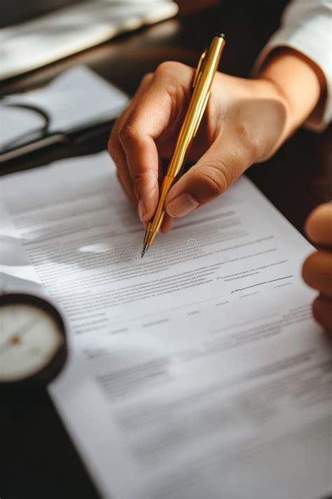 Collaboration In Business Documentation Process With Detailed Notes And Focus On Teamwork Stock