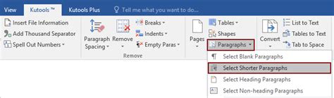 Easily Select All Kinds Of Paragraphs In Word