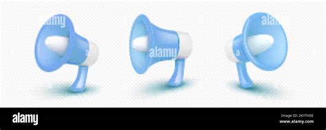 3d Megaphone Or Loudspeaker Render Elements Digital Concept Of