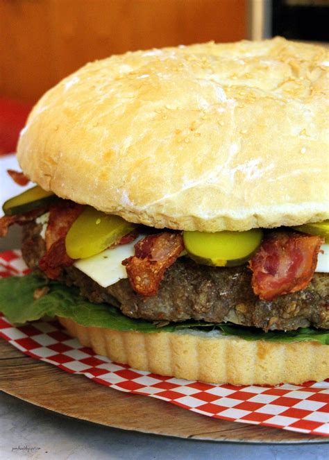 Jo And Sue Giant Bacon Cheeseburger
