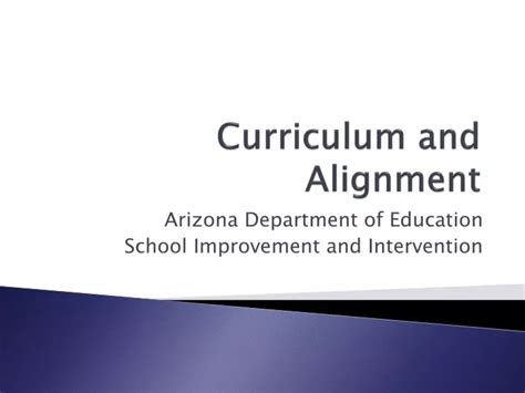 PPT Curriculum And Alignment PowerPoint Presentation Free Download ID