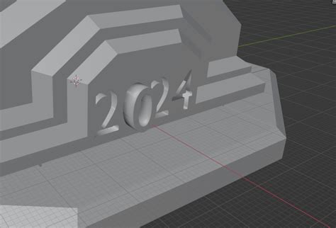 I Was Trying To Use A Boolean Modifier To Cut A Year Into This Object