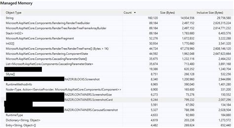 memory leaks starting with dotnet 6 preview 5 in blazor server