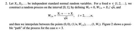 Solved Let X1x2 Be Independent Standard Normal Random