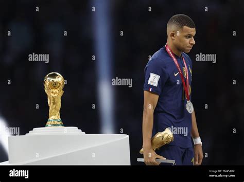 Lusail Qatar On Dec 18 2022 Kylian Mbappe Is Pictured Beside The