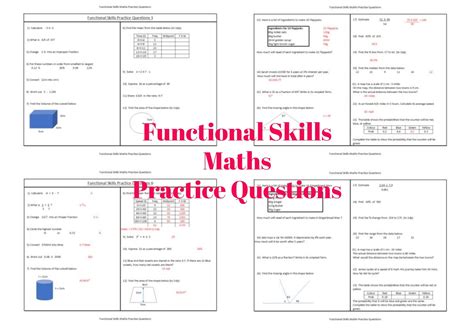 Free Functional Skills Maths Worksheets