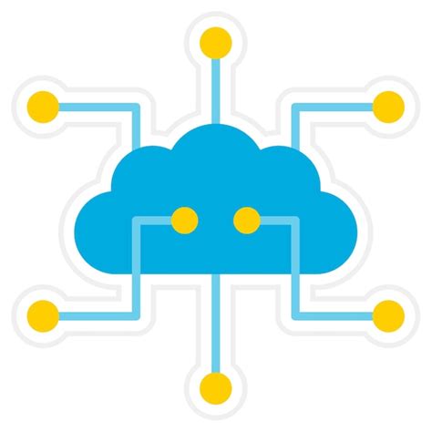 Premium Vector Cloud Computing Icon