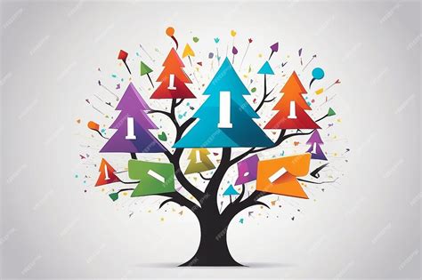 Premium Photo Marketing Teamwork Business Rising Arrow Concept Tree