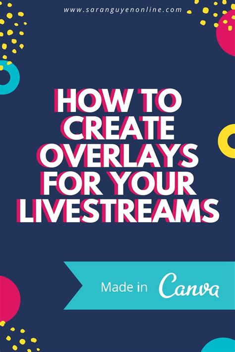 Livestream Overlay Tutorial Create Overlays For Your Livestreams SUPER Easy Canva Tutorial