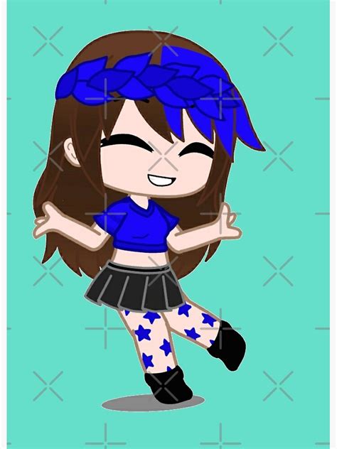 Gacha Club Girl Girl With Pop Style And Skirt Gacha Girl With Ribbon