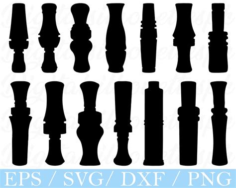 Duck Call Svg Duck Call Silhouette Dxf Png Etsy