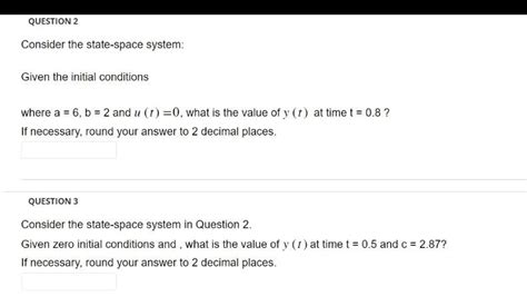 solved consider the state space system given the initial