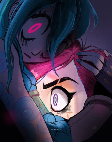 「jinx League Of Legends Blue Hair」fan Artlatest