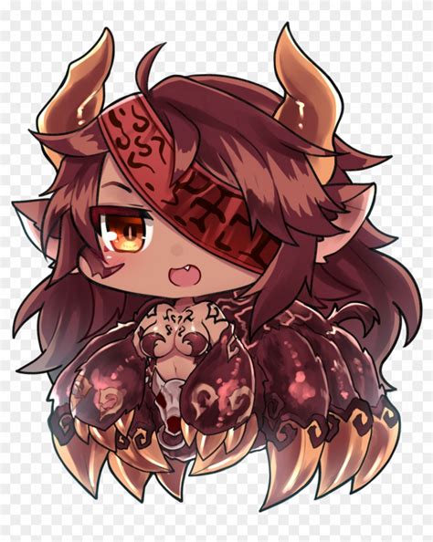 Danbooru Monster Girl Tiny Ushi Oni Hd Png Download 1000x1000