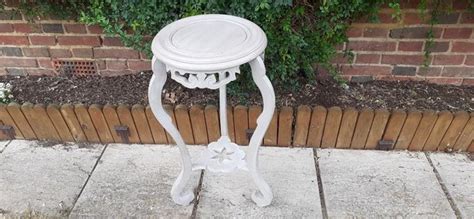 Small Round Painted Wooden Table For Sale In Walton On Thames Surrey