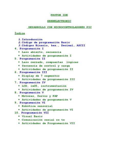 Proton Ide Pdf Arranque Microcontrolador
