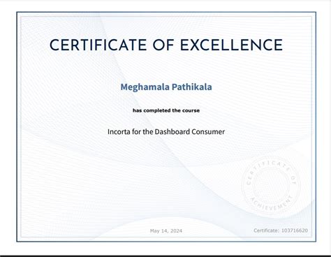 Incorta Dataanalytics Certification Meghamala Pathikala