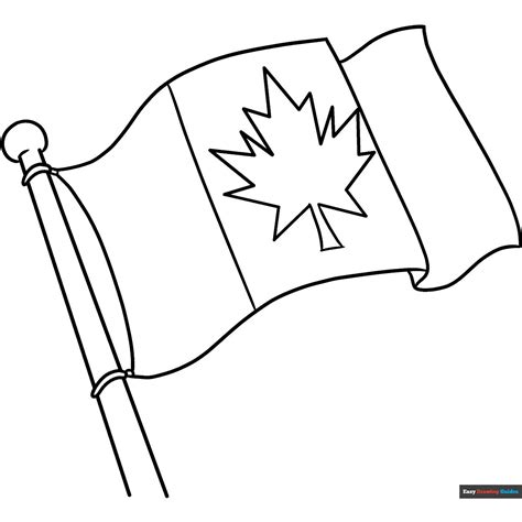 Canadian Flag Flag Coloring Pages Canadian Flag Free Printable