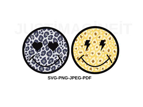 Smiley Face Digital Download Svg Png Pdf Etsy