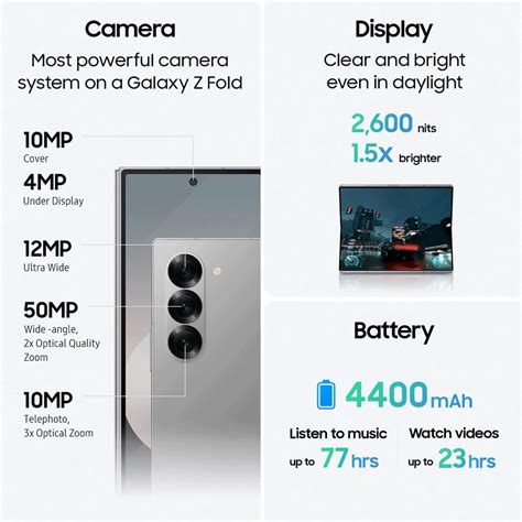 Samsung Galaxy Z Fold6 Gris 256go Scis Sn