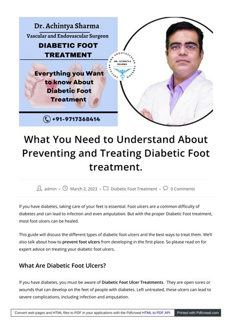 Ppt What Do You Need To Understand About Diabetic Foot Treatment