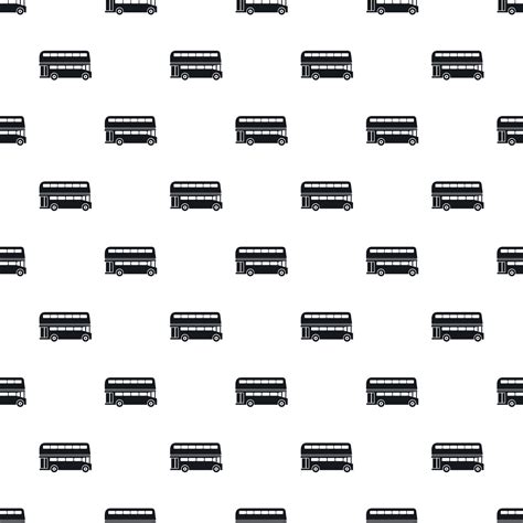 London Double Decker Bus Pattern Simple Style 15207049 Vector Art At Vecteezy