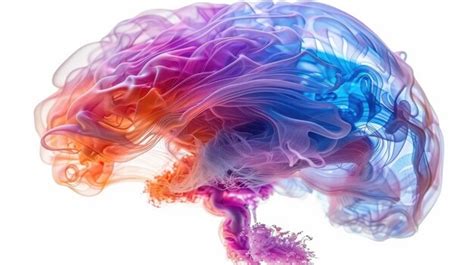 Brain Translucent Scan Medical In White Background Premium Ai Generated Image