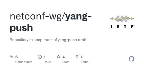 github netconf wg yang push repository to keep track of yang push draft