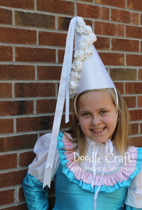 Doodlecraft Princess HENNIN Hat Tutorial DIY