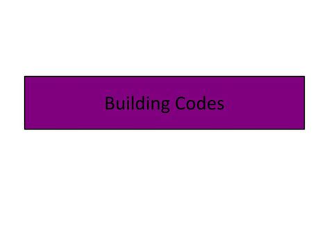 PPT Building Codes PowerPoint Presentation Free Download ID