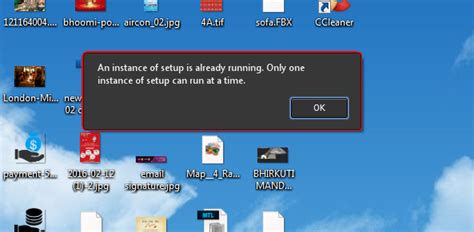 An Instance Of Setup Is Already Running Only One Instance Of Setup