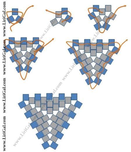 184 Best Bead TRIANGLES Images On Pinterest Peyote Triangle Bead Weaving And Pendants