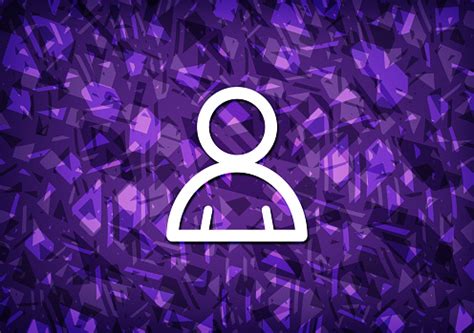 Member Icon Purple Background Stock Illustration Download Image Now