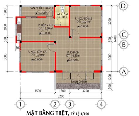 Top bản vẽ nhà cấp mái bằng diện tích m kiến trúc mới