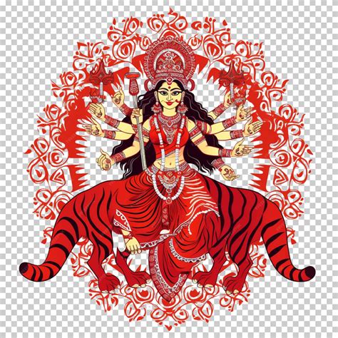 듀르가 파우자 Durga Pooja 와 라크스미 파우지 Lakshmi Pooja 디발리 파우지 힌두 축제가 투명한