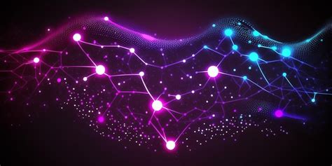 Premium Ai Image A Network Of Dots And Dots Connected To Each Other