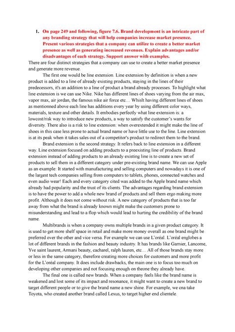 Concordia Marketing Midterm Notes Some Answers On Page And Following Figure